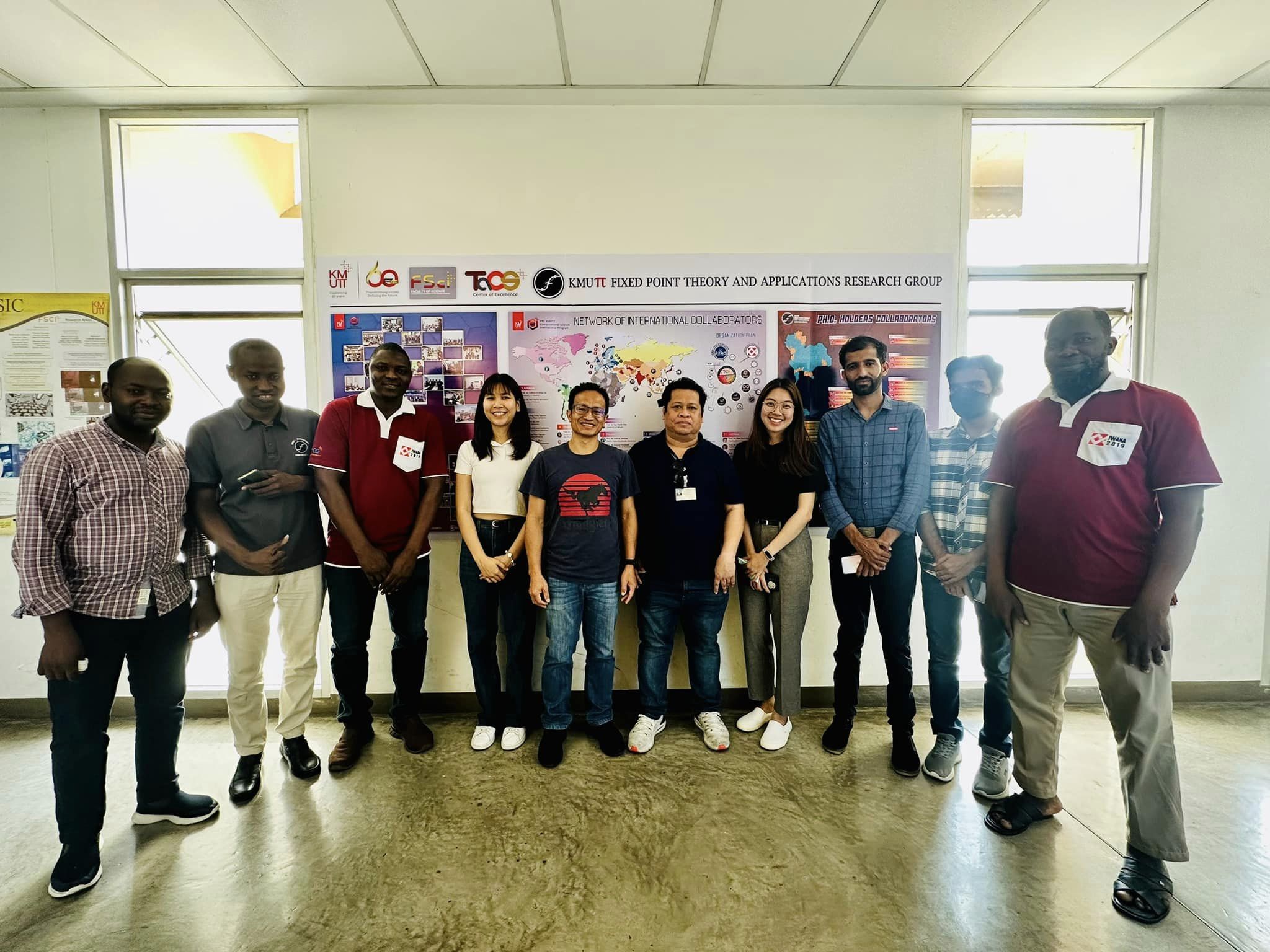 Thank you Professor Dr.Rabian Wangkeeree and his Ph.D. students for visiting our Fixed Point Lab ...