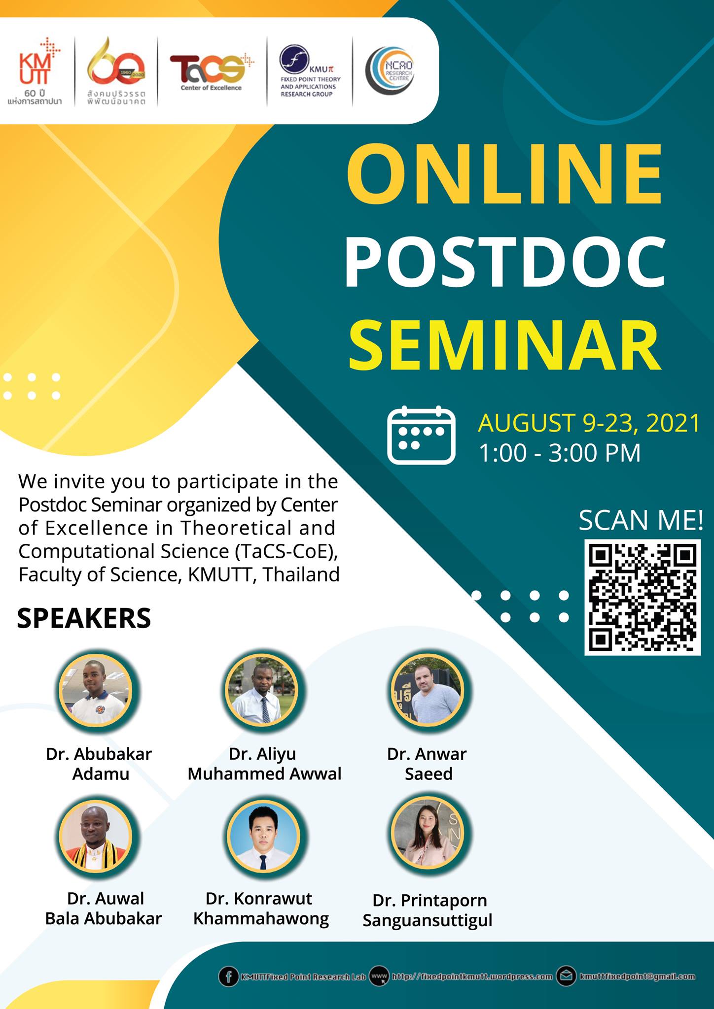 Postdoctoral Seminar Series – TaCS