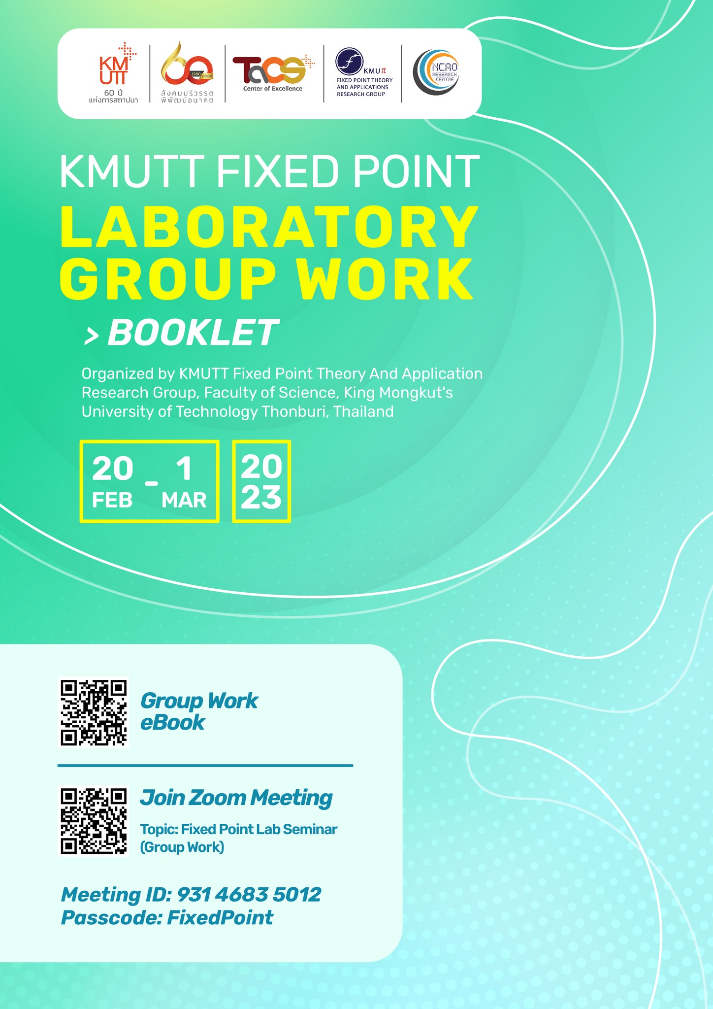 KMUTT Fixed Point Laboratory Group Work Series – TaCS